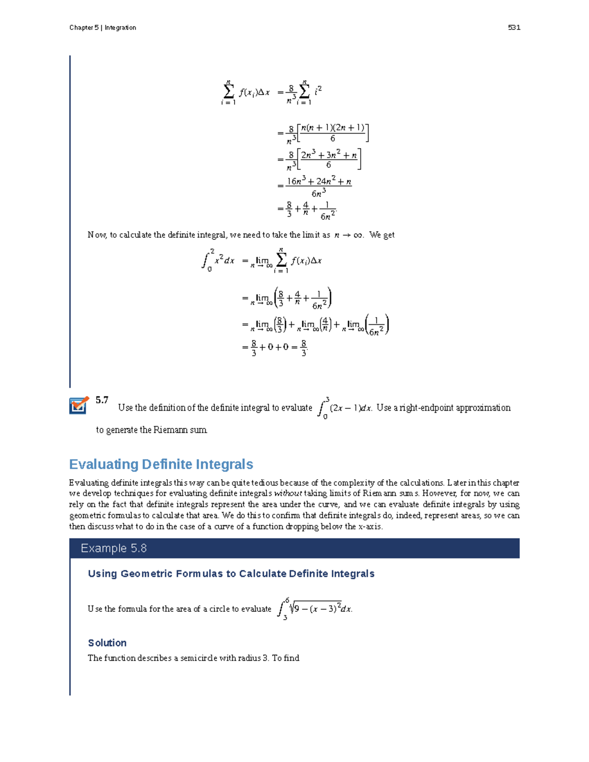 Chapter 5: Evaluating Definite Integrals in Calculus 531 - Studocu