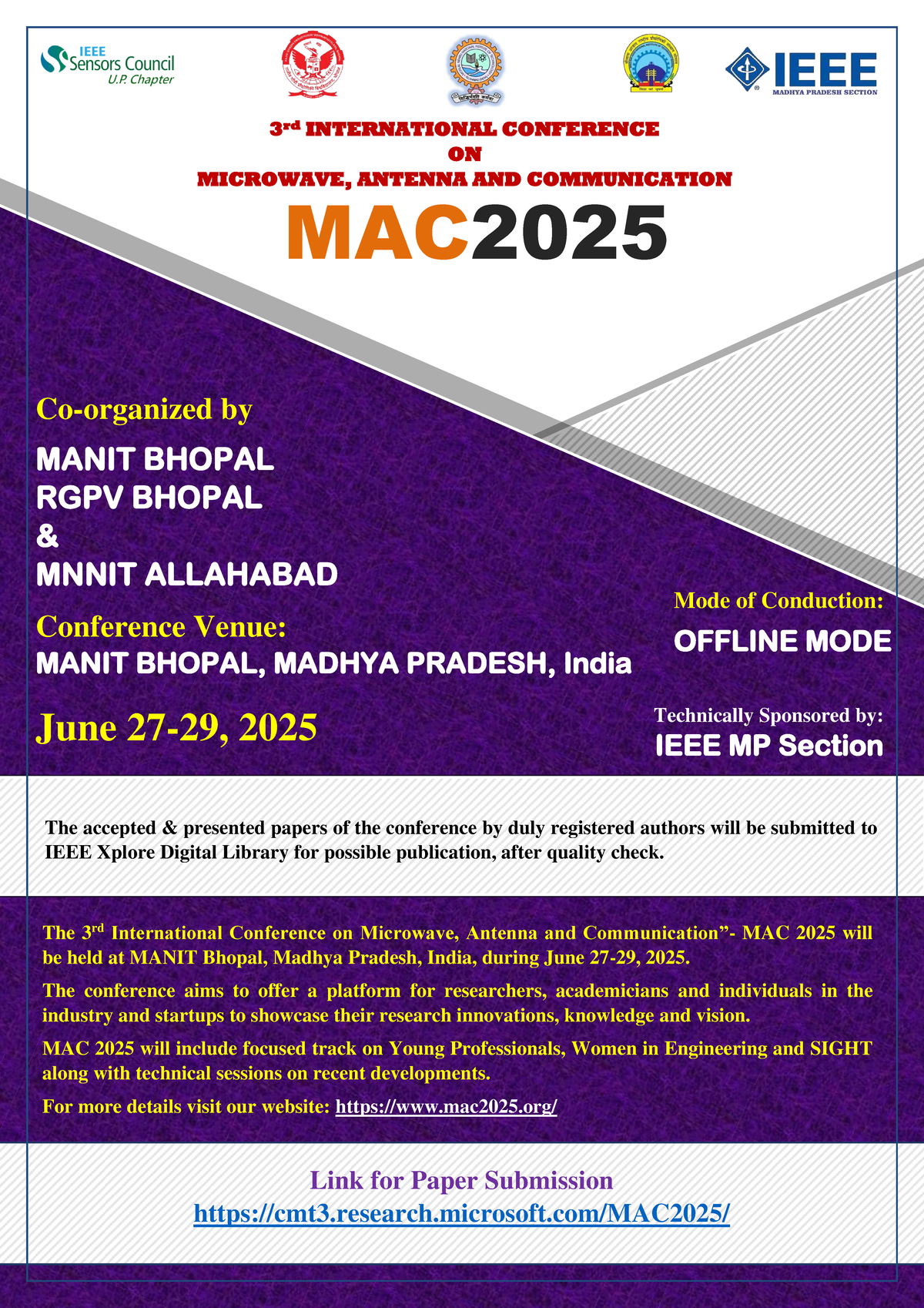 3rd International Conference on Microwave, Antenna & Communication ...