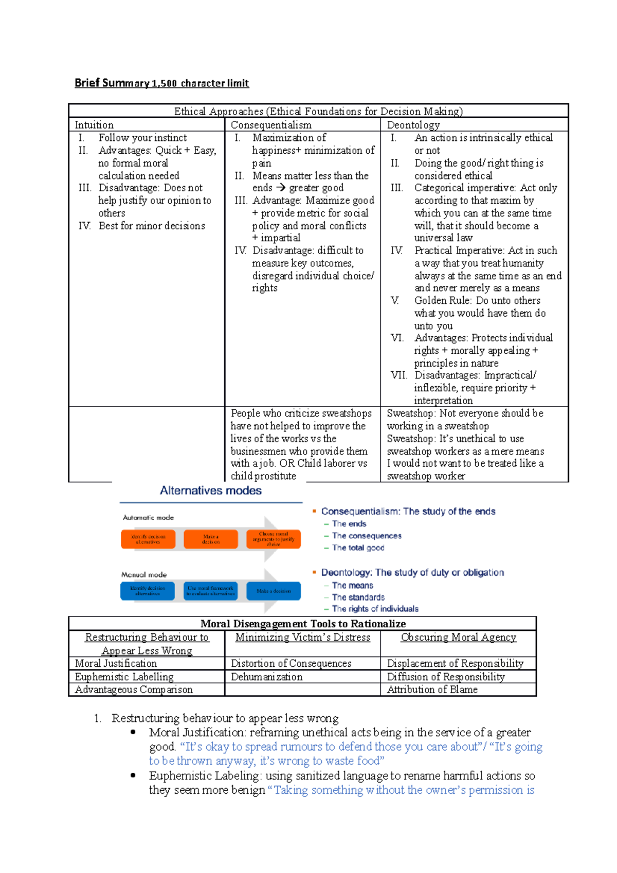 Consolidated Notes - Summary of Week1-8 - Brief Summary 1,500 character ...