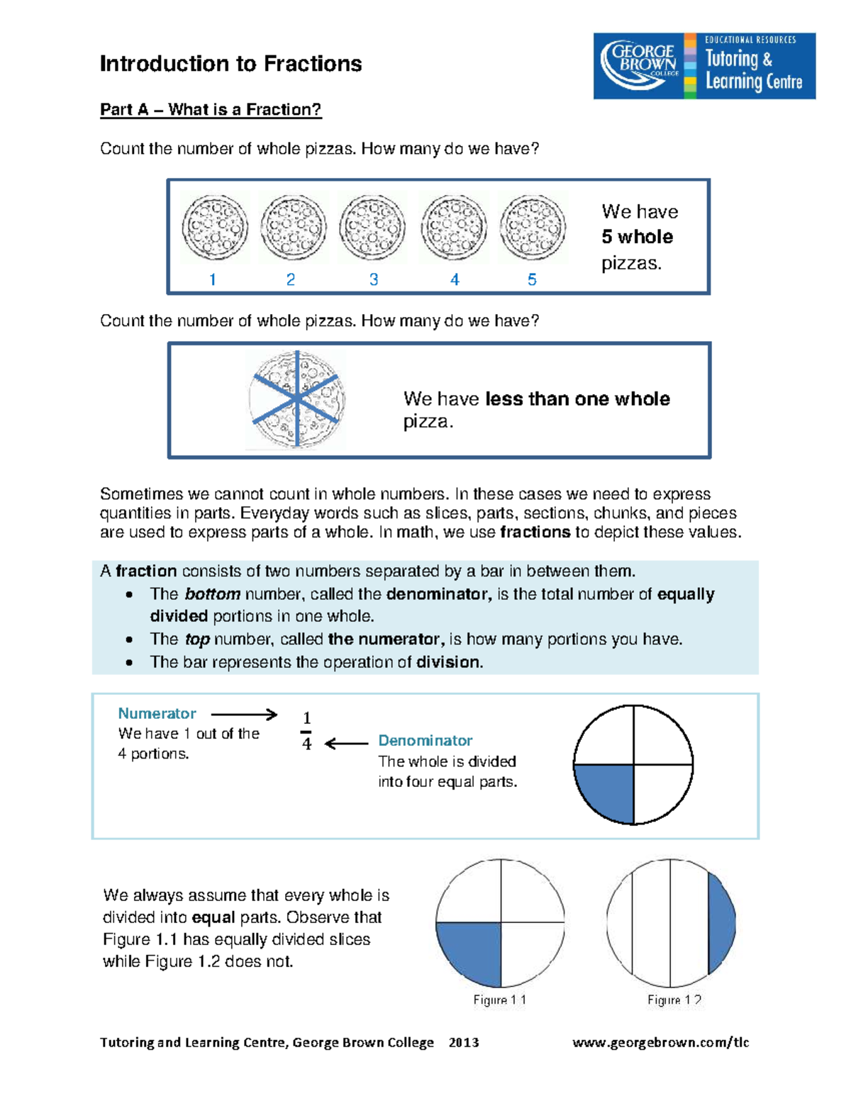 Introduction to Fractions: Understanding Parts of a Whole - Studocu