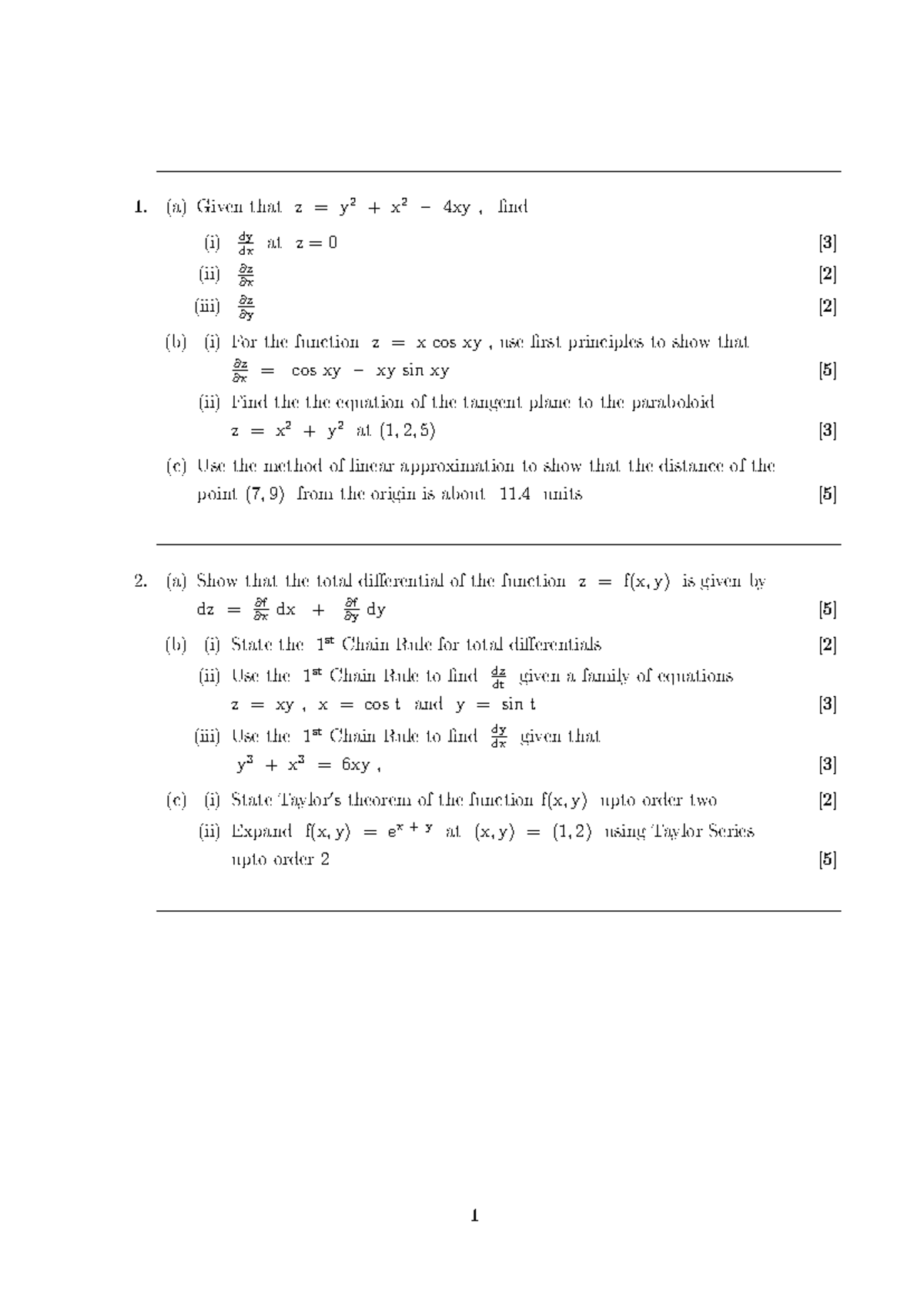023 - Lecture Notes on Multivariable Calculus Concepts - Studocu