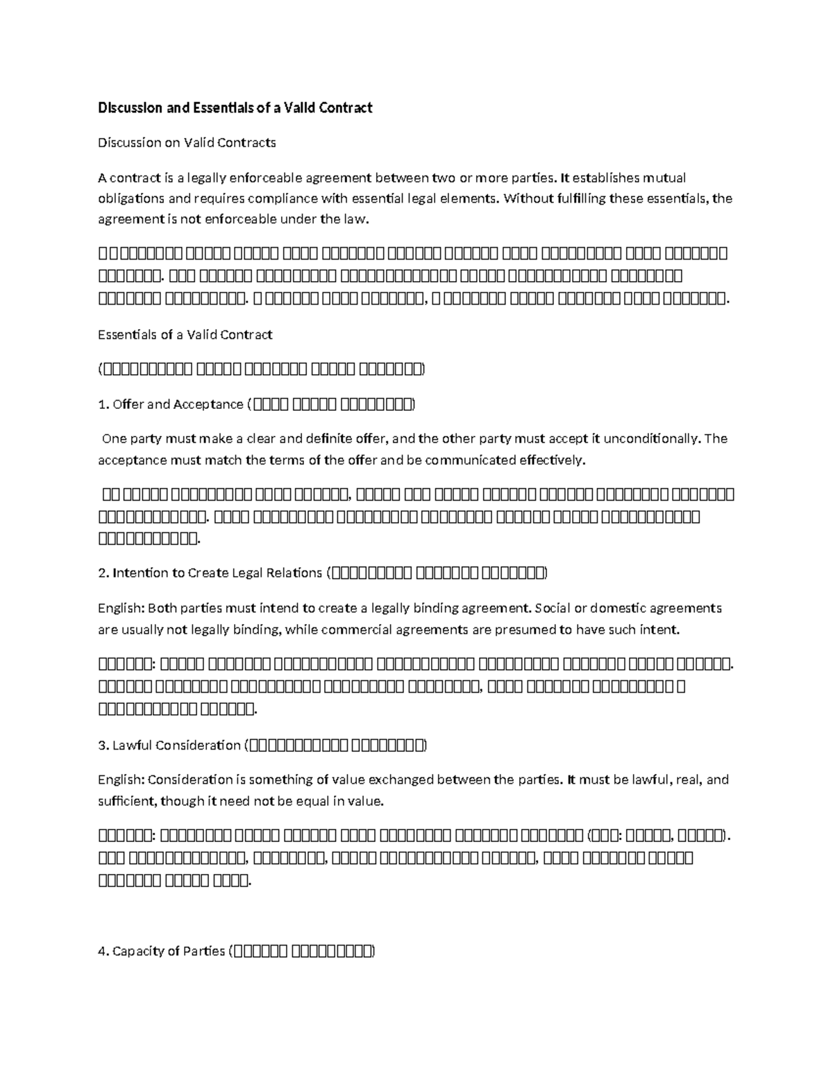 Contract Law Essentials: Valid Contracts Overview - BVBVB - Studocu