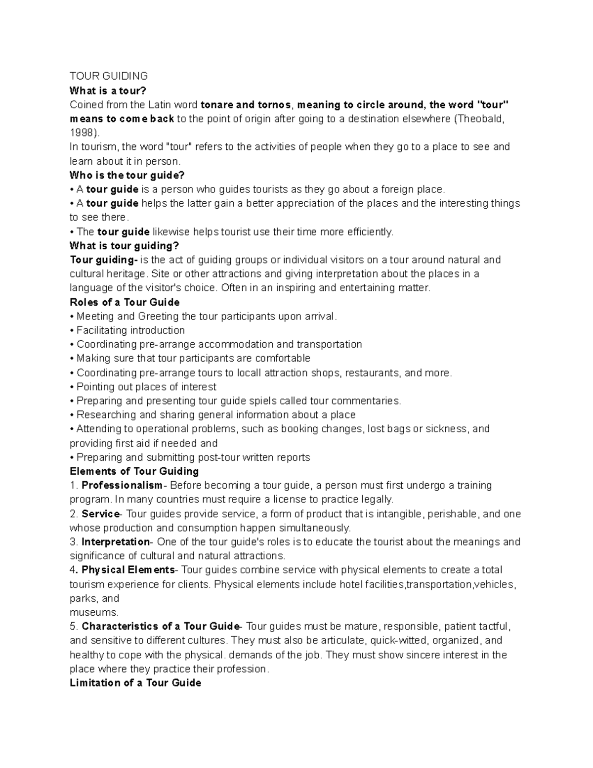 TOUR GUIDING: Understanding the Role and Responsibilities of a Tour ...