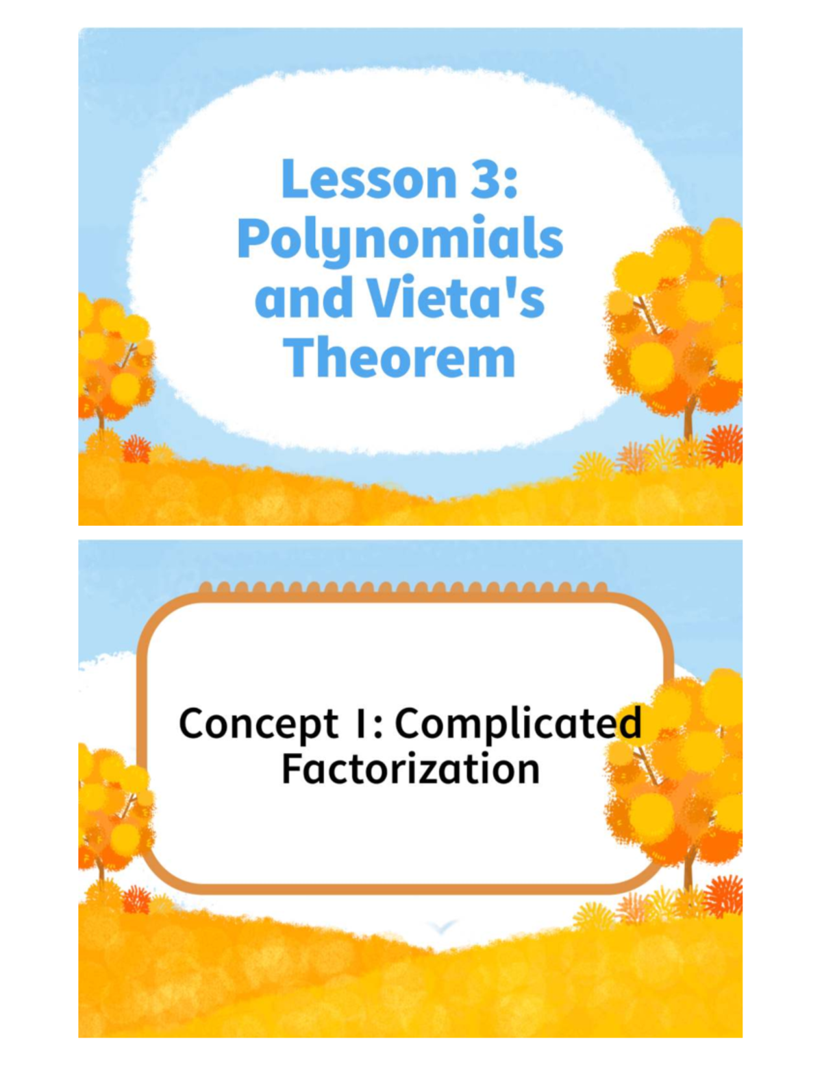 AMC 10 HS Camp -03- Polynomials & Theorem Concepts Notes - Studocu