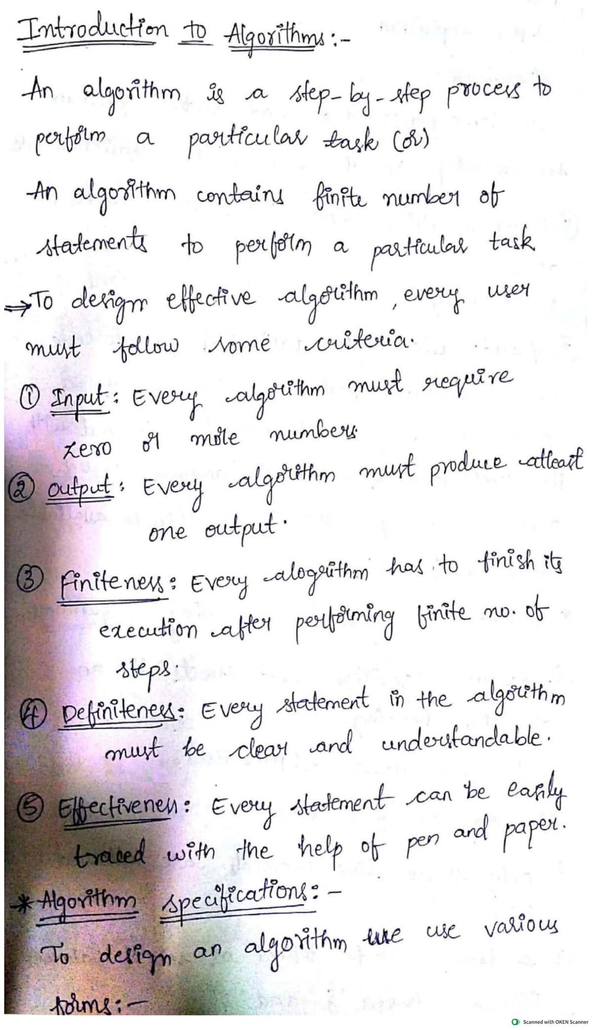 DAA (CS101) Unit-1 Algorithm Design Notes and Concepts - Studocu