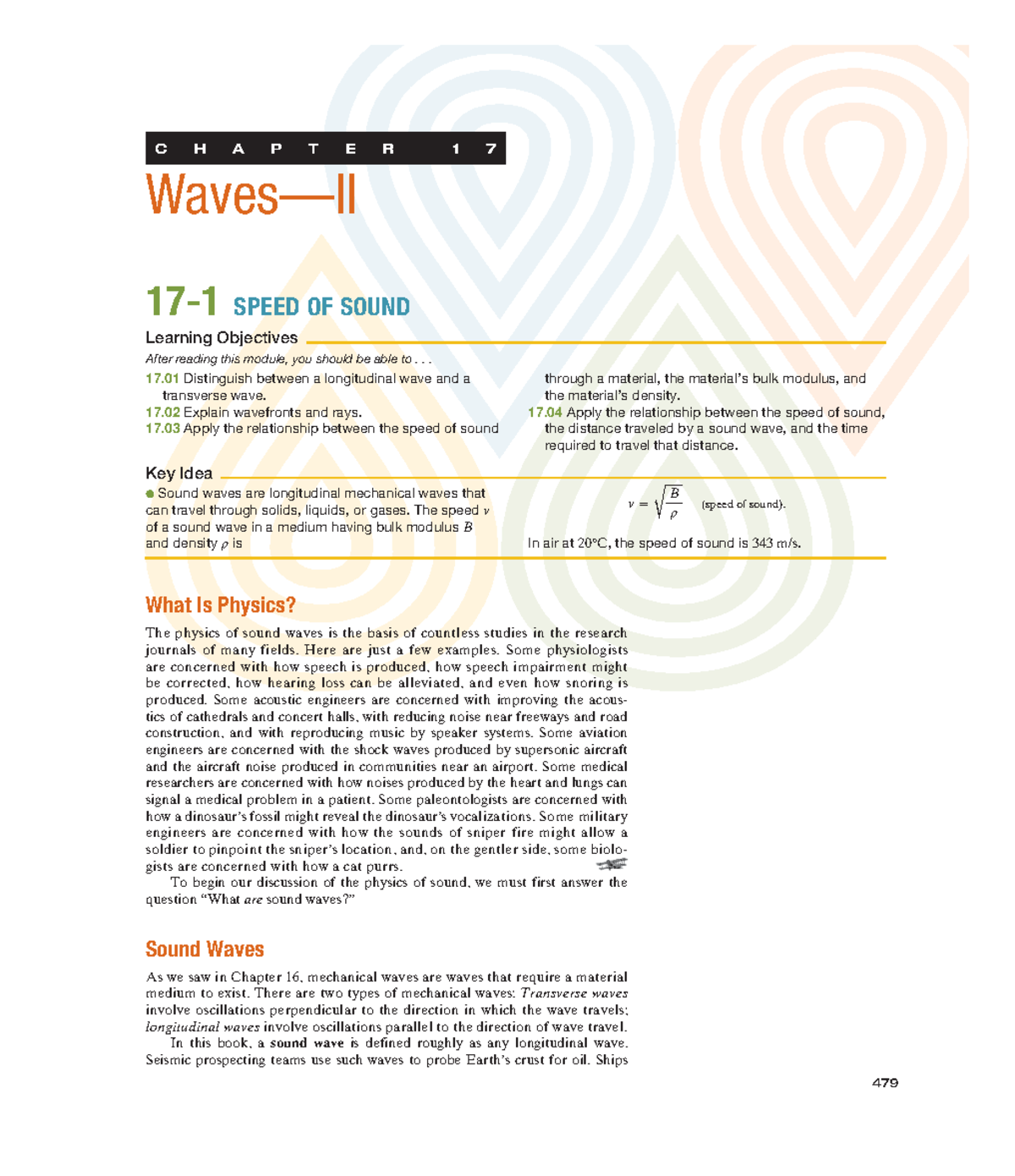 Physics CH17: Exploring Sound Waves and Their Properties - Studocu