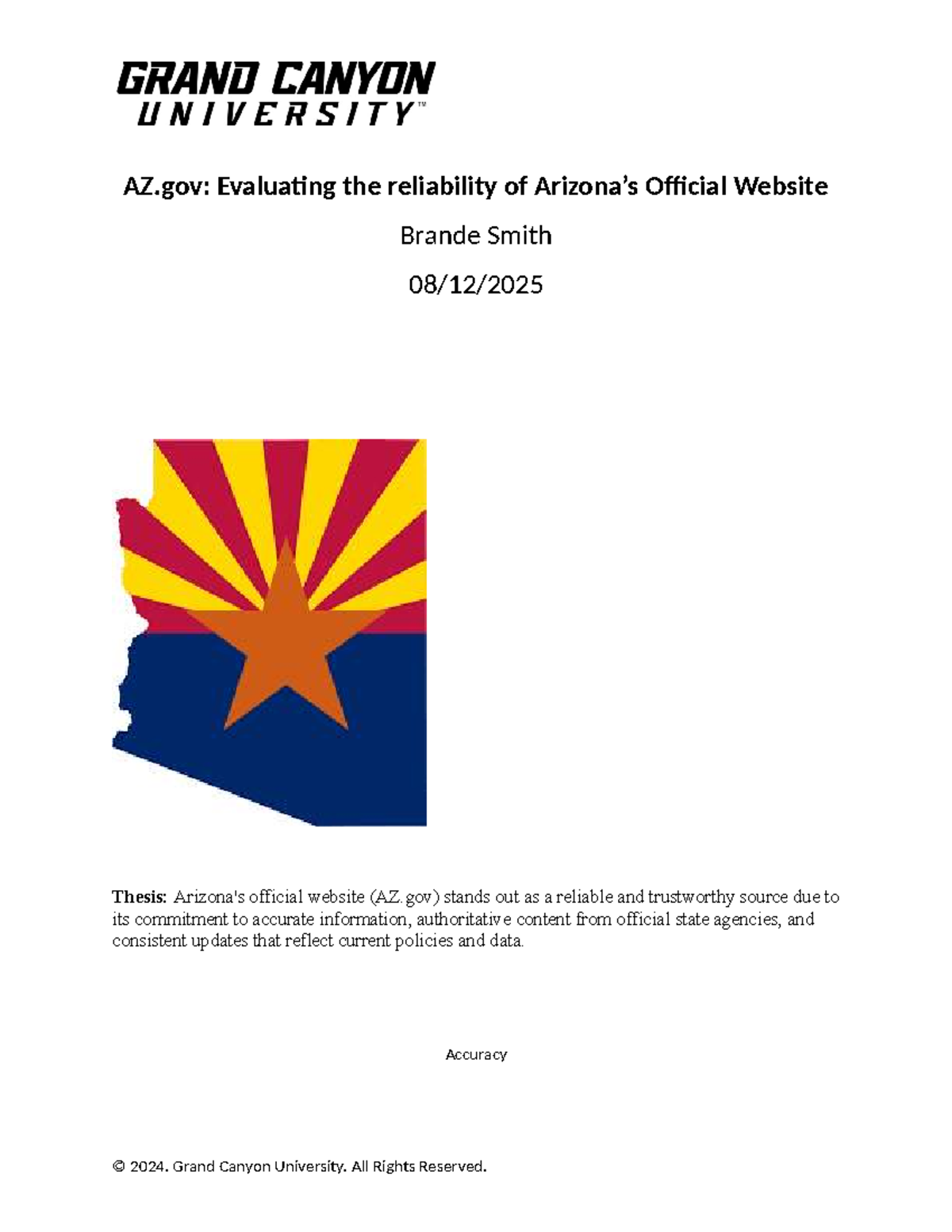 AZ.gov: Evaluating the Reliability of Official Website for Accuracy ...