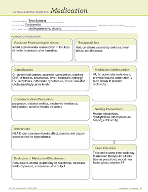 Hydrocodone med template - ACTIVE LEARNING TEMPLATES THERAPEUTIC ...