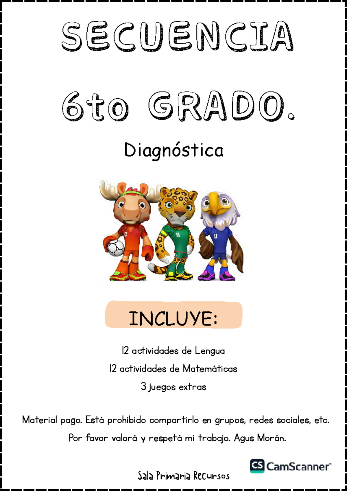 6to GRADO: Actividades Diagnósticas de Lengua y Matemáticas para el ...