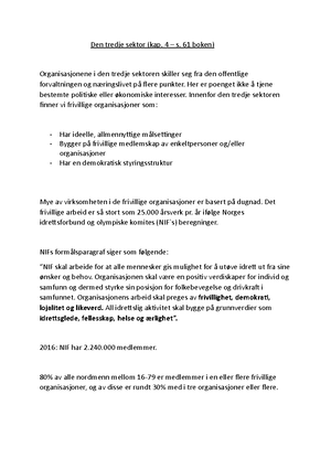 Kap 16 idrett, verider og etikk - Kap. 16 idrett, verdier og etikk Hvilke forhold er det mellom ...