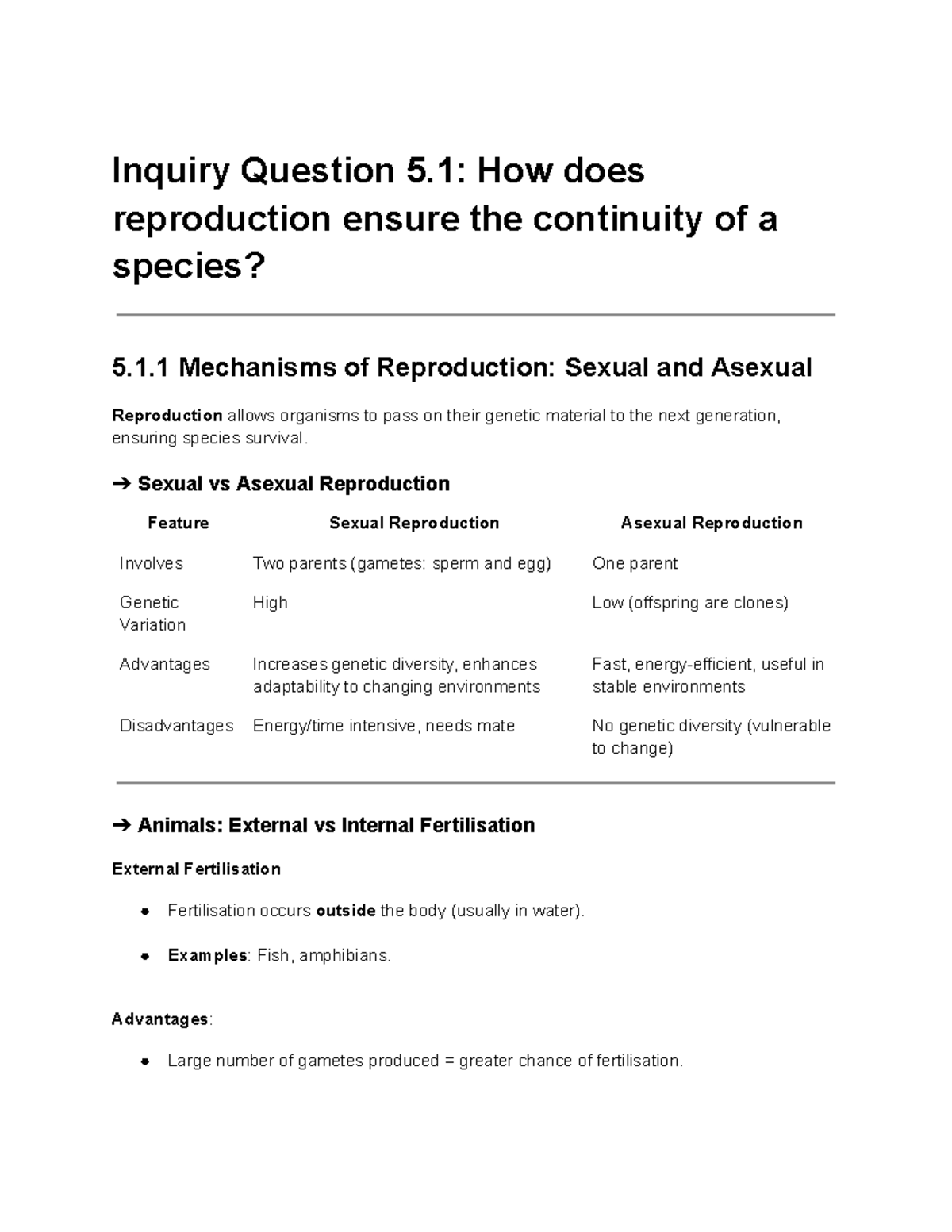 HSC Biology Inquiry Question 5.1 - Inquiry Question 5: How does ...