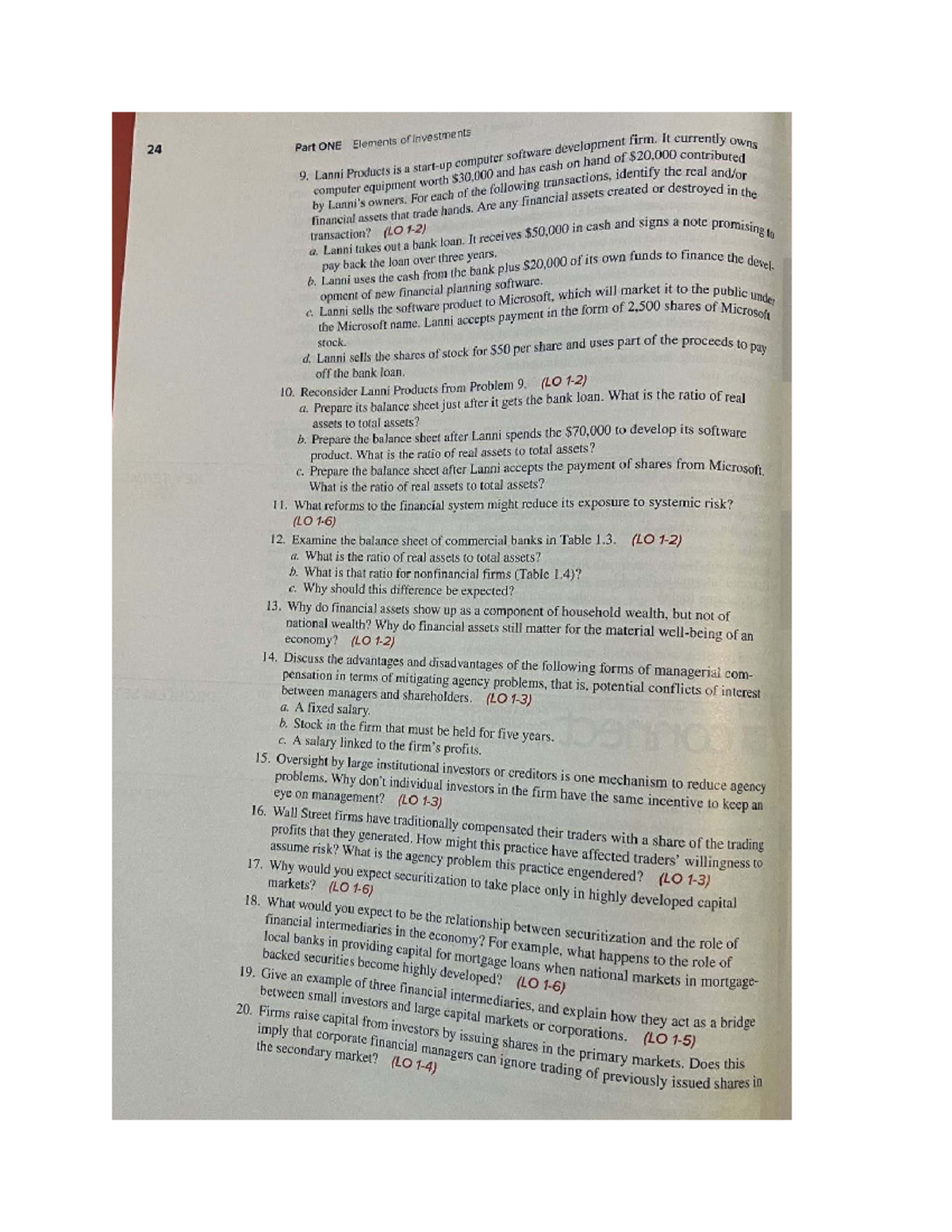 End-of-Chapter Problems for Investments (FIN 101) - Studocu