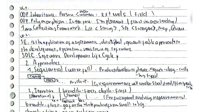 OOP Concepts and Software Development Lifecycle (CS KI.ONG) - Studocu