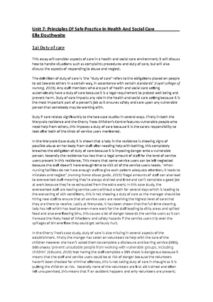 Unit-Assignment 2 Template 2 - BTEC Level 3 National Diploma in Health ...