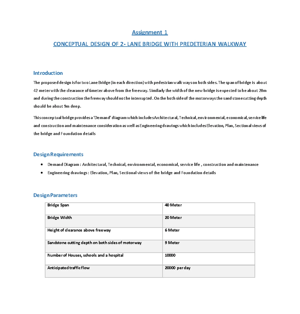 bridge design example - 1 Slab Bridge - Design Example Assumptions Main ...