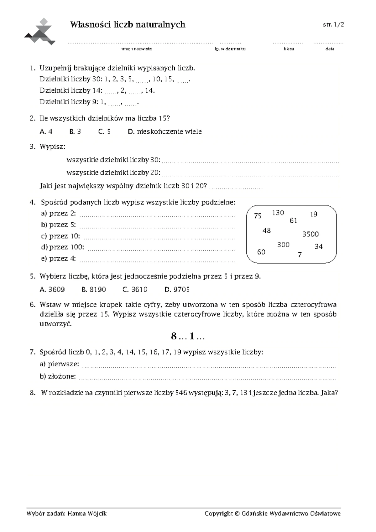 Ułamki dziesiętne - Klasa 4 - Ćwiczenia i Zadania Grupa A i B - Studocu