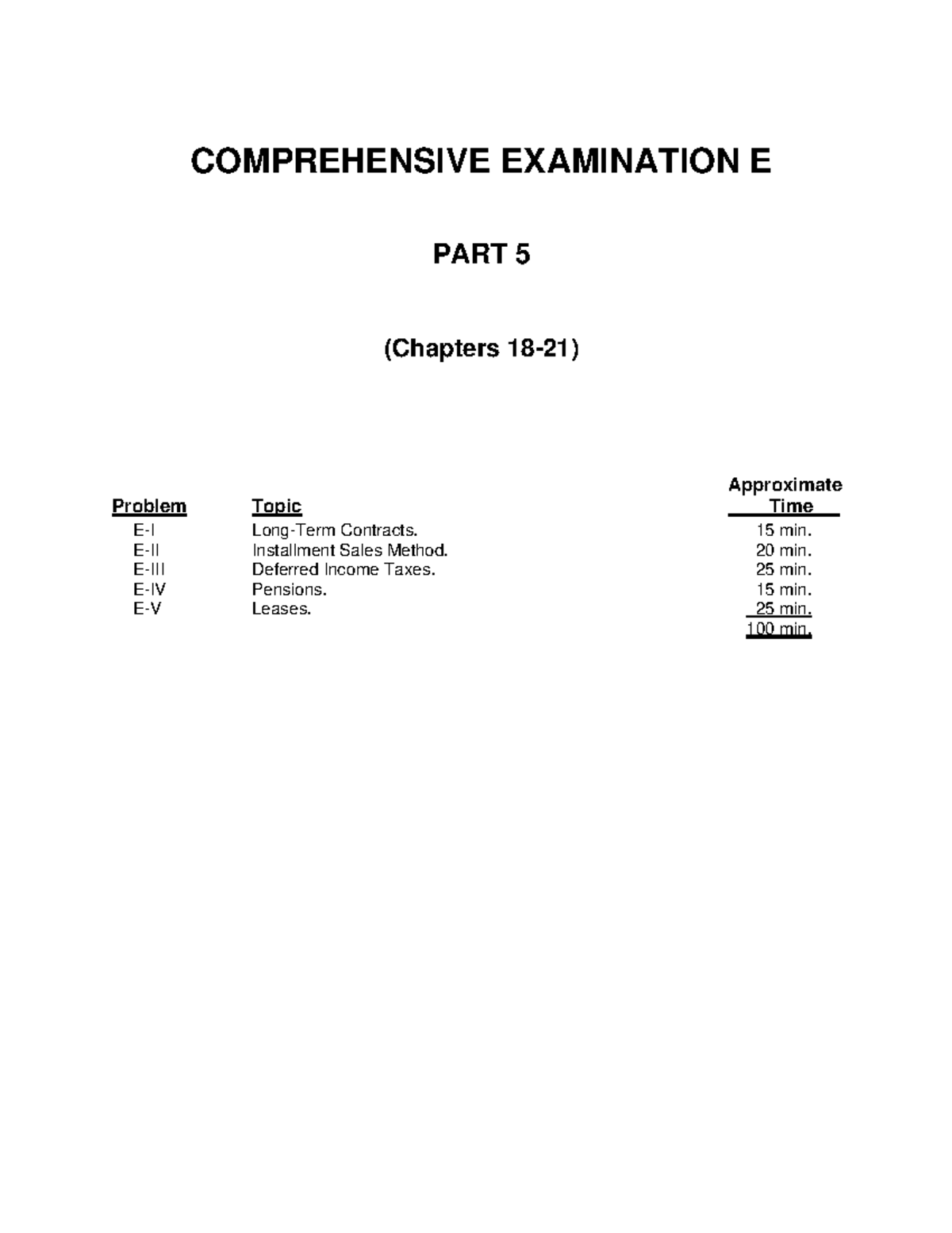 Test Bank Intermediate Accounting 14E by Kieso Comprehensive Exam E ...