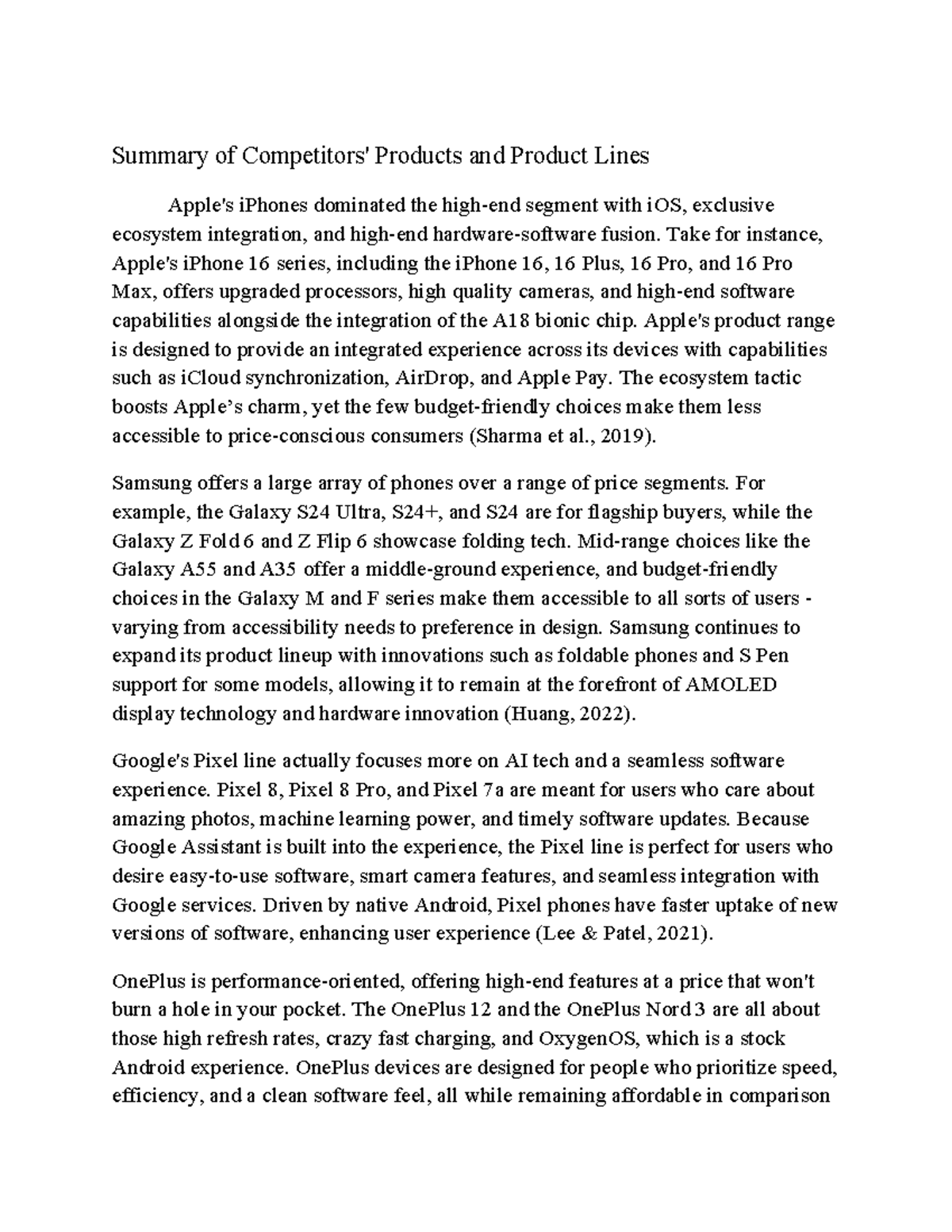 Marketing Activity Report - Part 2 & 4: Smartphone Product Lines ...