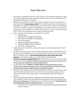 Psych common examples and types of thought disorders - 1 | P a g e Here ...