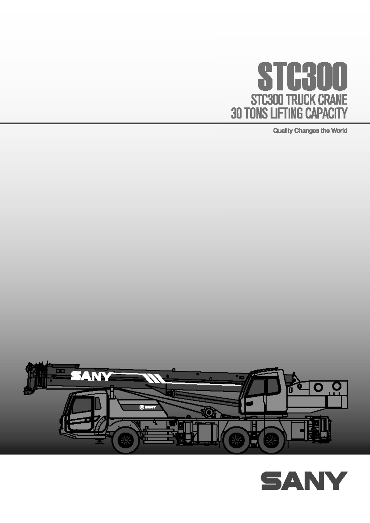 SANY STC300 Truck Crane Overview and Load Capacity Details - Studocu
