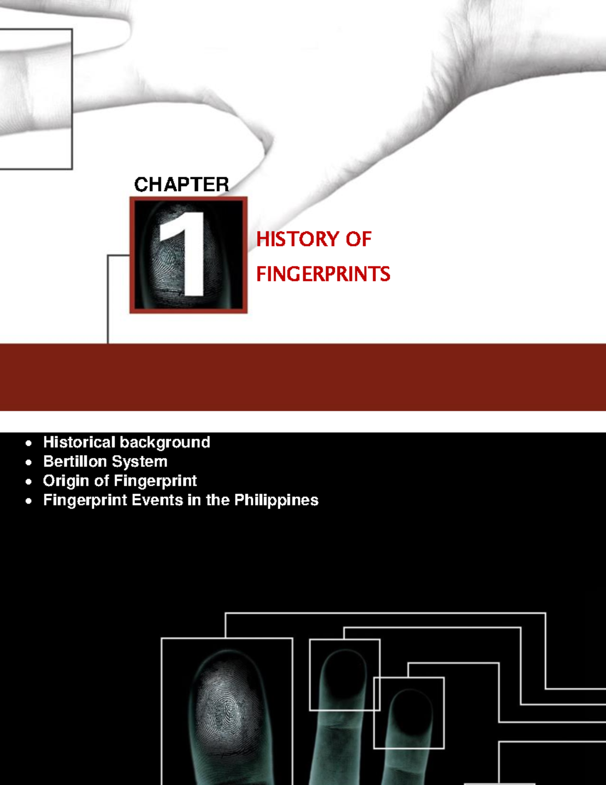 Chapter 1: Historical Overview of Fingerprints and Their Development ...