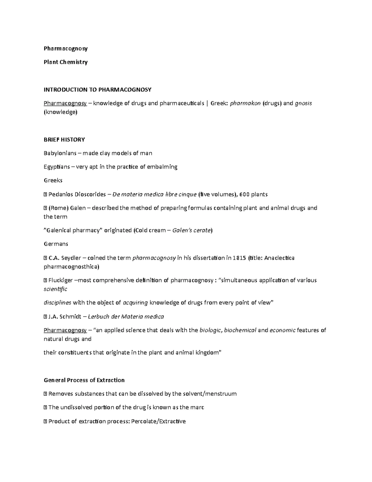 2 Pcog - pcog - MODULE 2 Pharmacognosy MI C H A E L A MANOR REVIEW ...