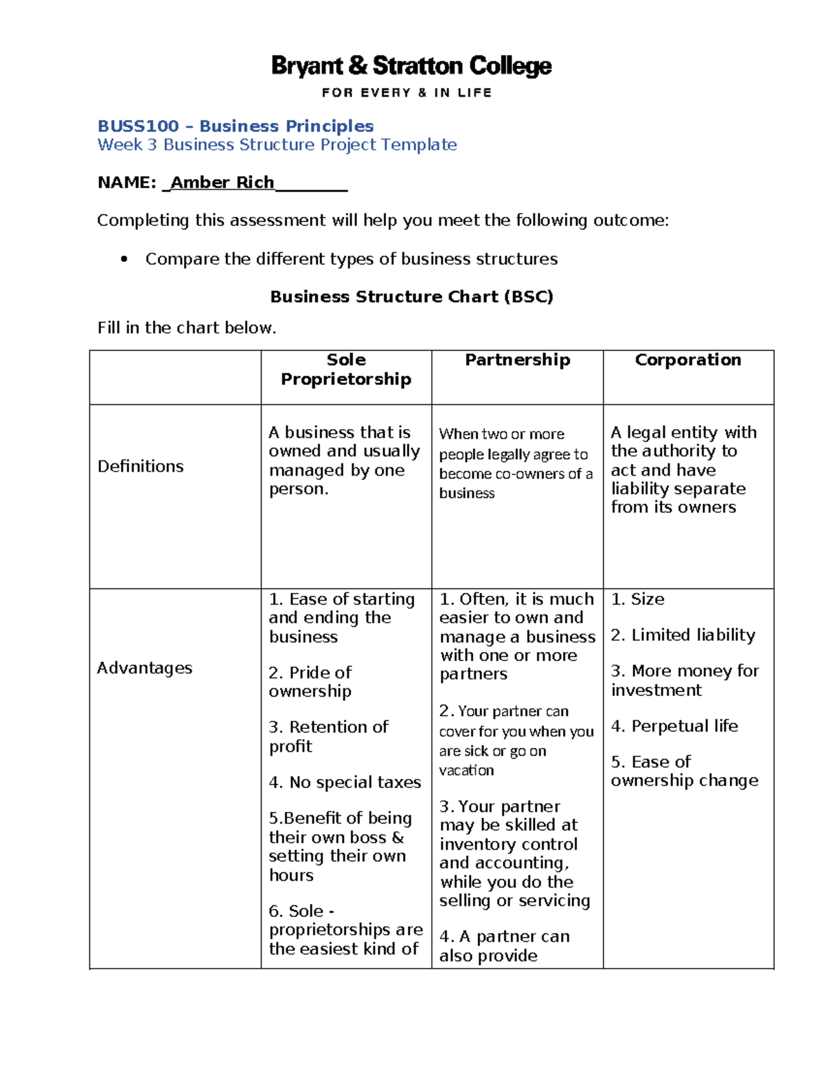 BUSS100 - Business Structure Project Analysis and Essay Guide - Studocu