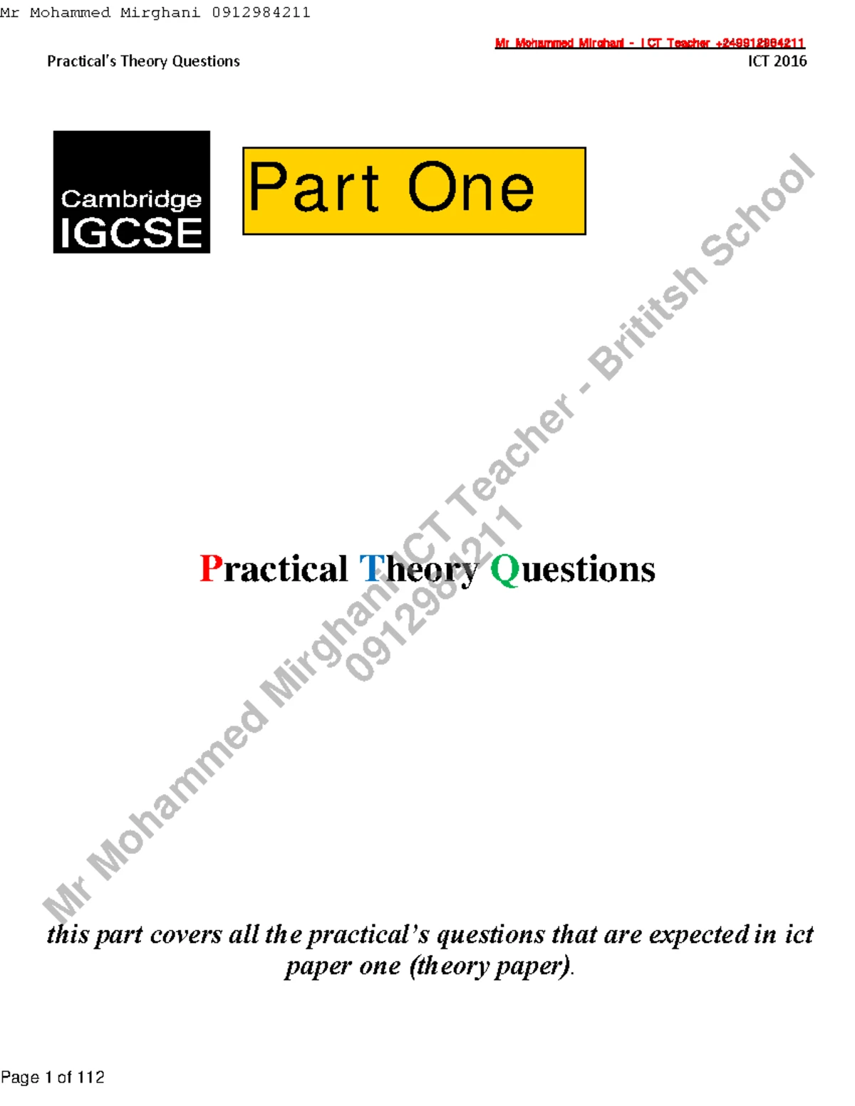 Spreadsheet Questions (2018 -2023) - Edexcel ICT Spreadsheet Topic ...