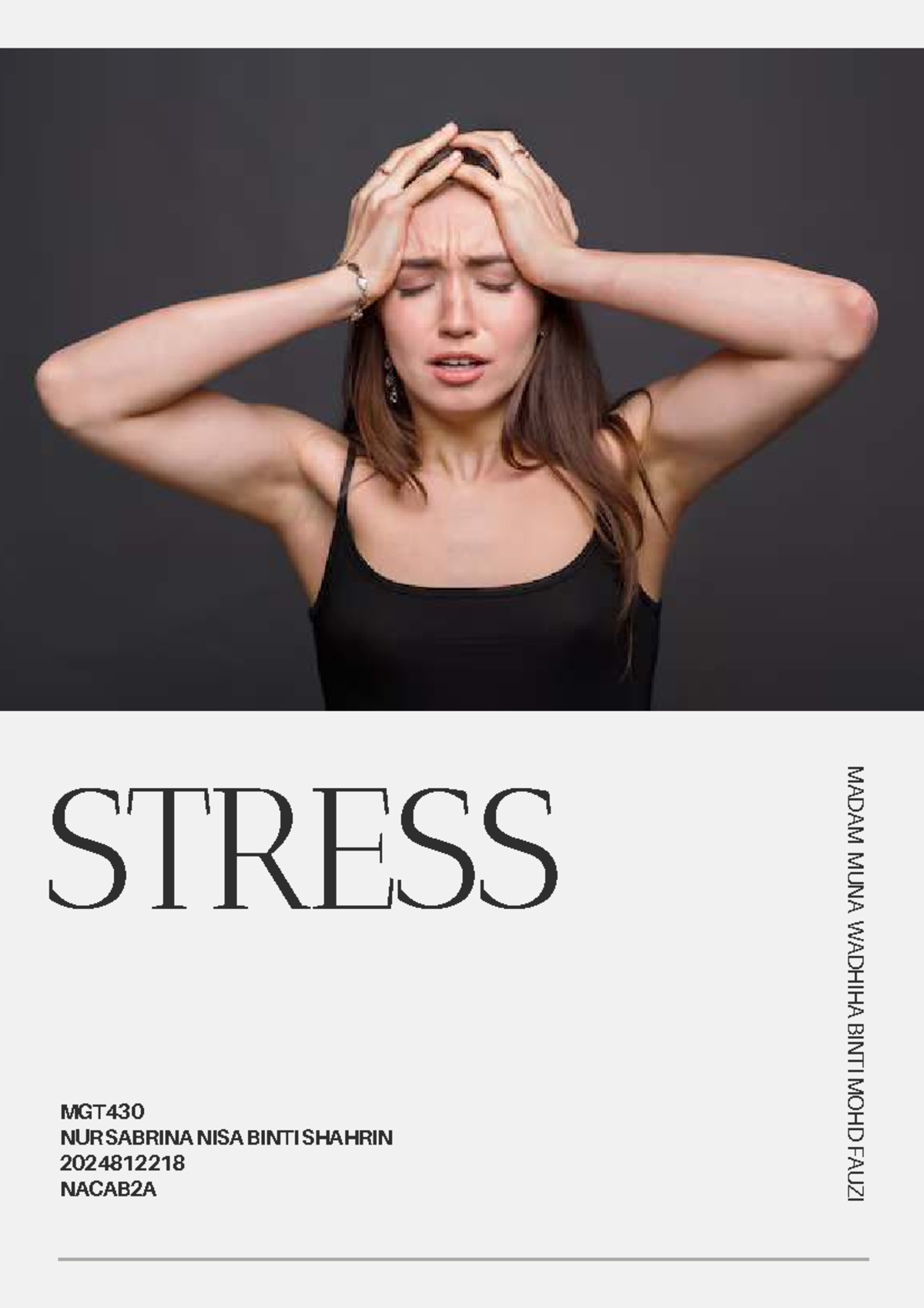 MGT430 Stress Management: Understanding and Coping Strategies - Studocu