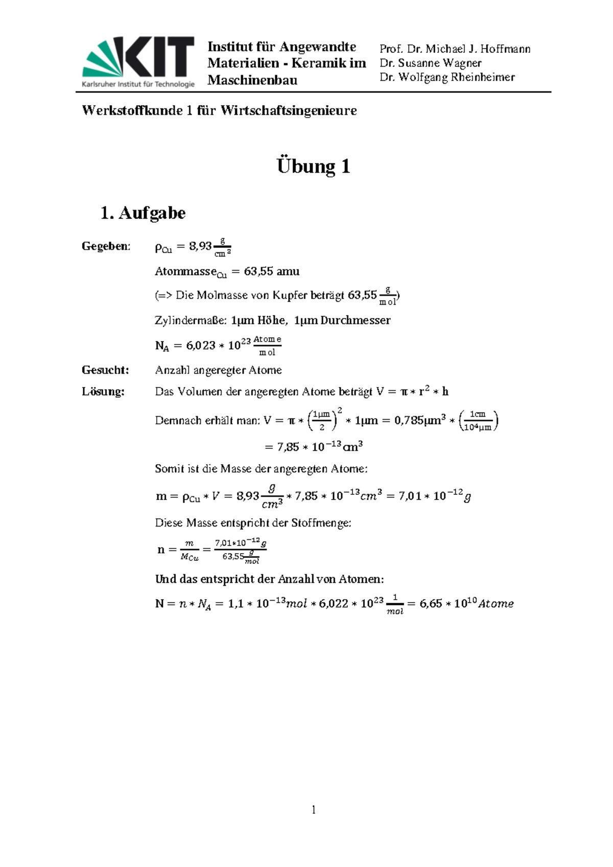 Werkstoffkunde 1 - Zusammenfassung - Werkstoffkunde – Zusammenfassung Einführung in die - Studocu