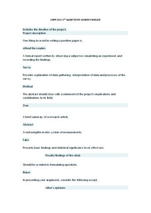 English for Academic and Professional Purposes - Eapp-g11 - AMA - Studocu