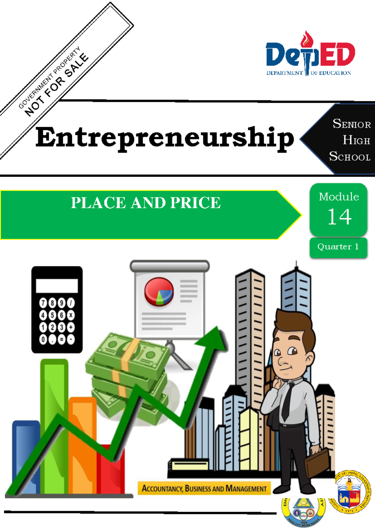 Entrepreneurship Grade 12: Quarter 1 Module 14 - Place and Price - Studocu