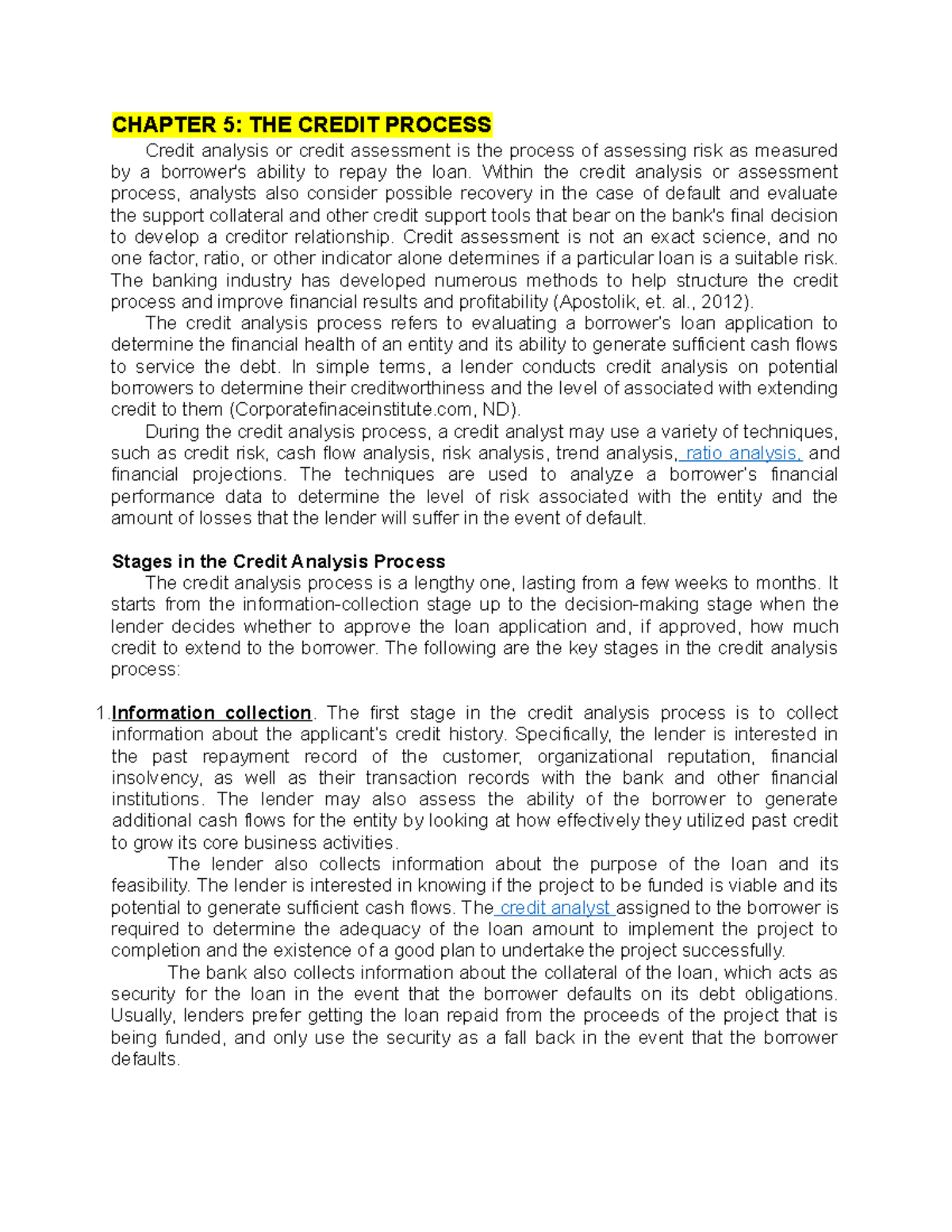 Midterms Reviewer - Fnmngt 3: Understanding Credit Analysis ...