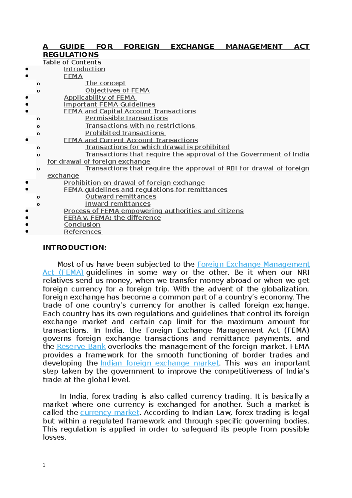 FEMA Regulations Overview: Guidelines and Key Concepts Explained - Studocu
