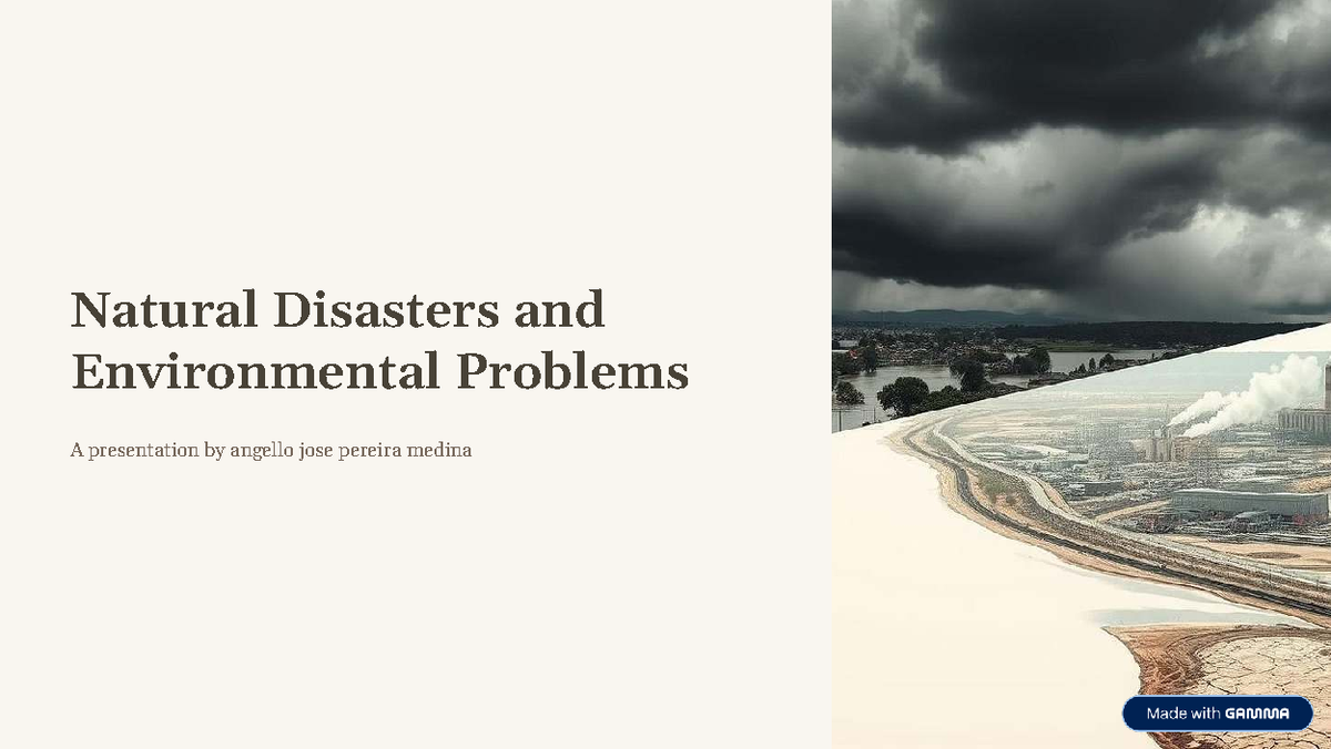 Natural Disasters and Environmental Issues: Drought Focus Presentation ...