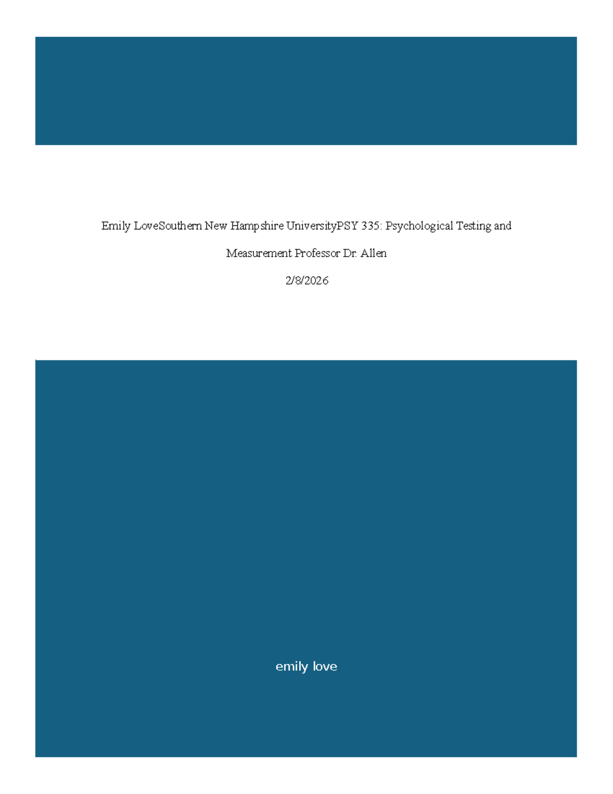 PSY 335: Forensic Psychological Assessment Case Studies - Studocu