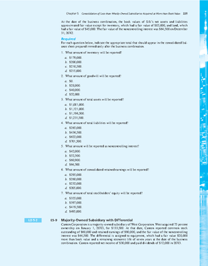 BACC675 Chapter 6 Exercises and Problems - 280 Chapter 6 Intercompany Inventory Transactions in ...