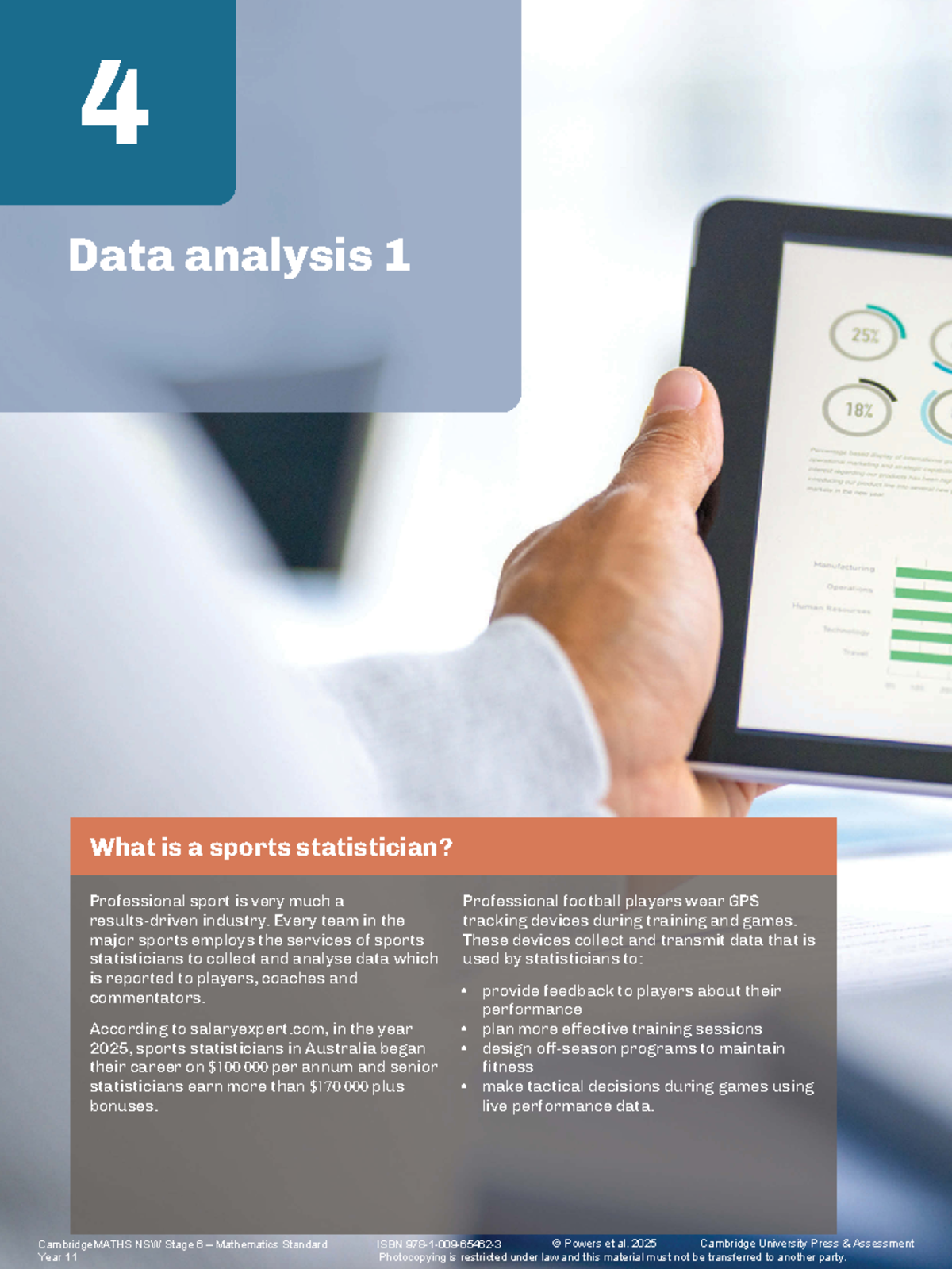 Chapter 4: Data Analysis 1 - Sports Statistics - Studocu