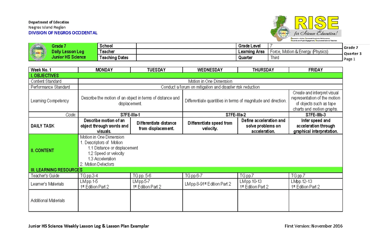 Science 7 Quarter 1 Module 1 - SCIENCE QUARTER 1 – MODULE 1 (Week 1 ...