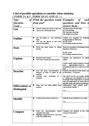Maitlamo social form 1 - Test paper pilot review - MAITLAMO JUNIOR ...