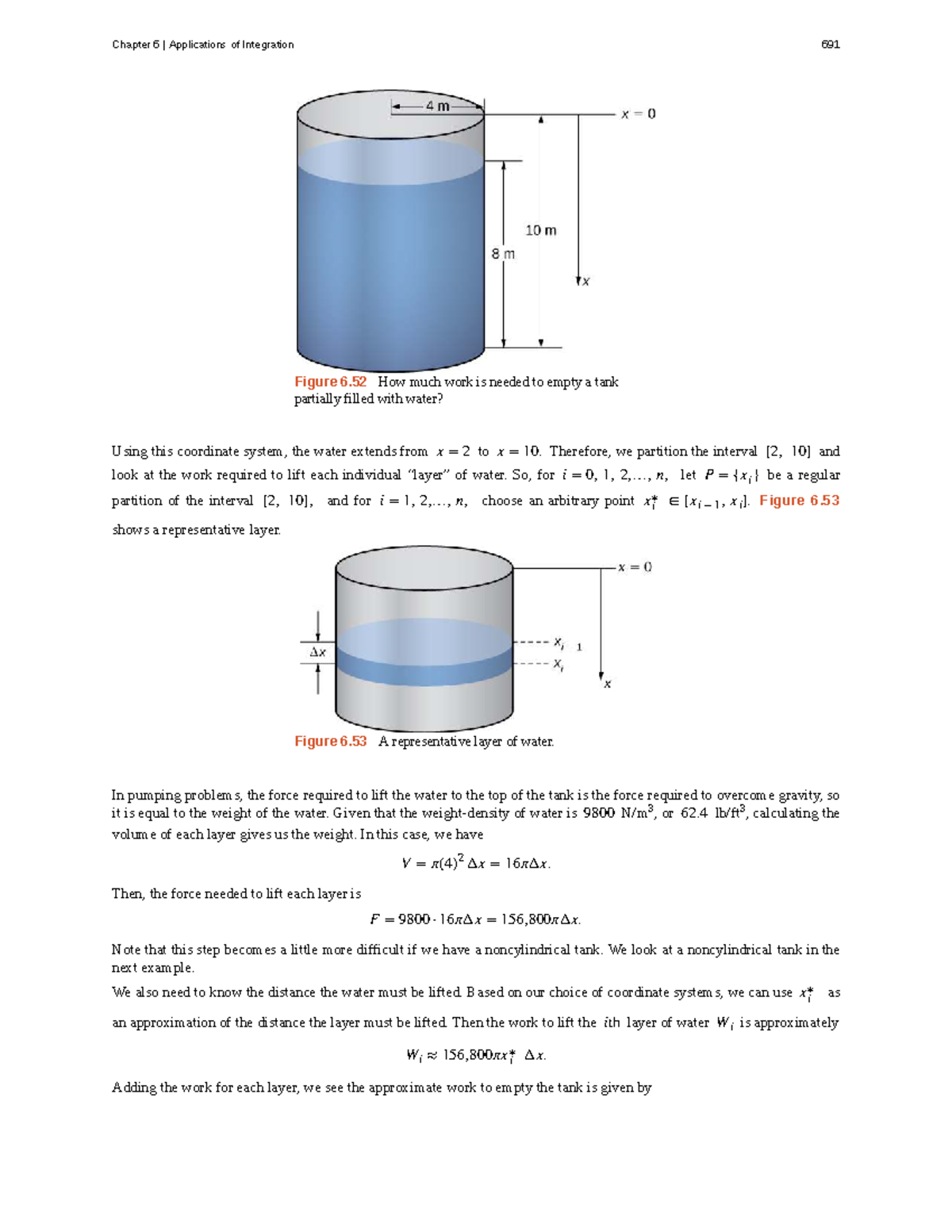 Chapter 6: Applications of Integration - Work to Empty a Tank (Calc 691 ...
