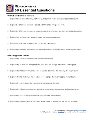 Unit6Study Guide - Lecture notes 6 - AP ® Micro Unit 6: Market Failure ...