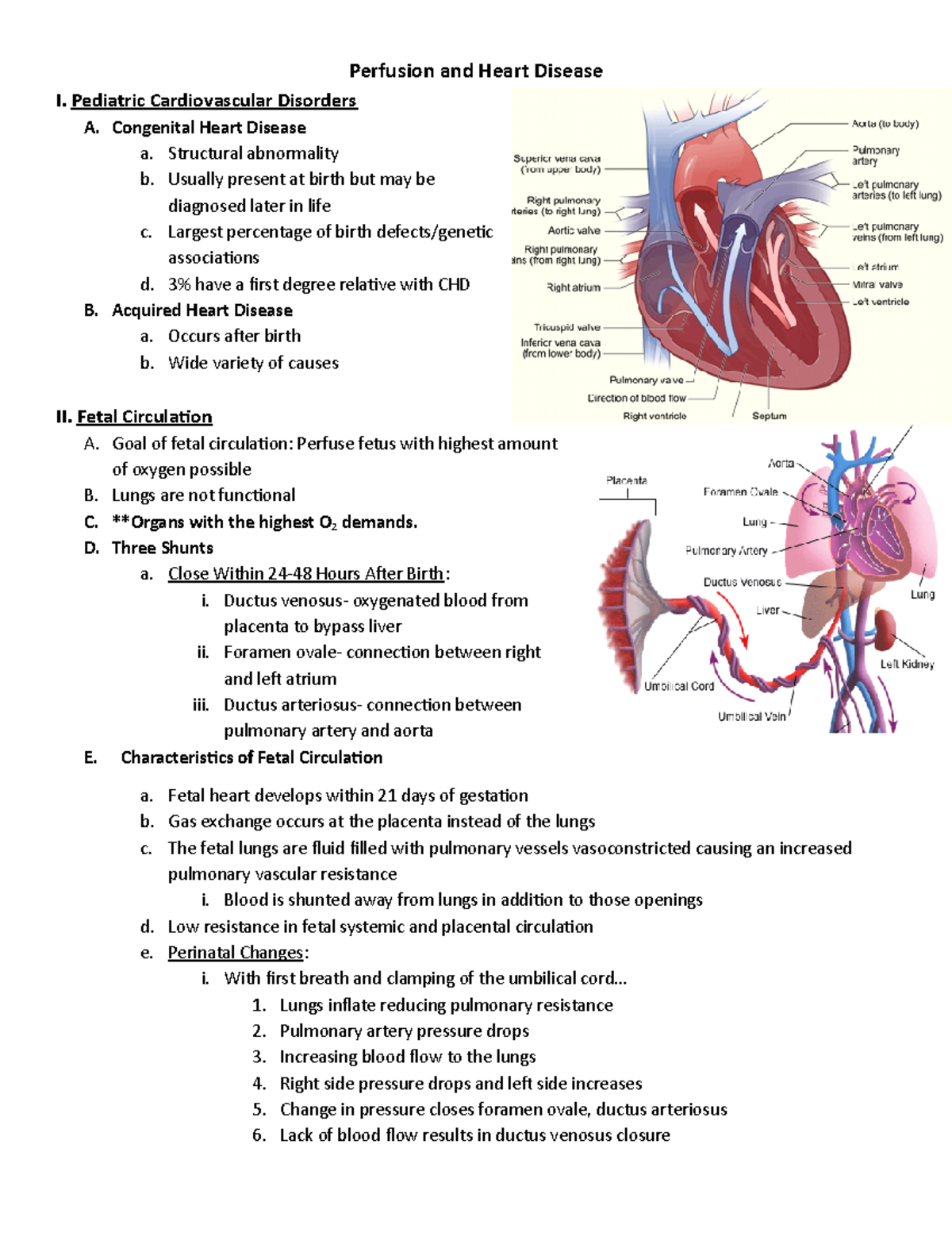 15. Pediatric Heart Disease and Perfusion Challenges - Studocu