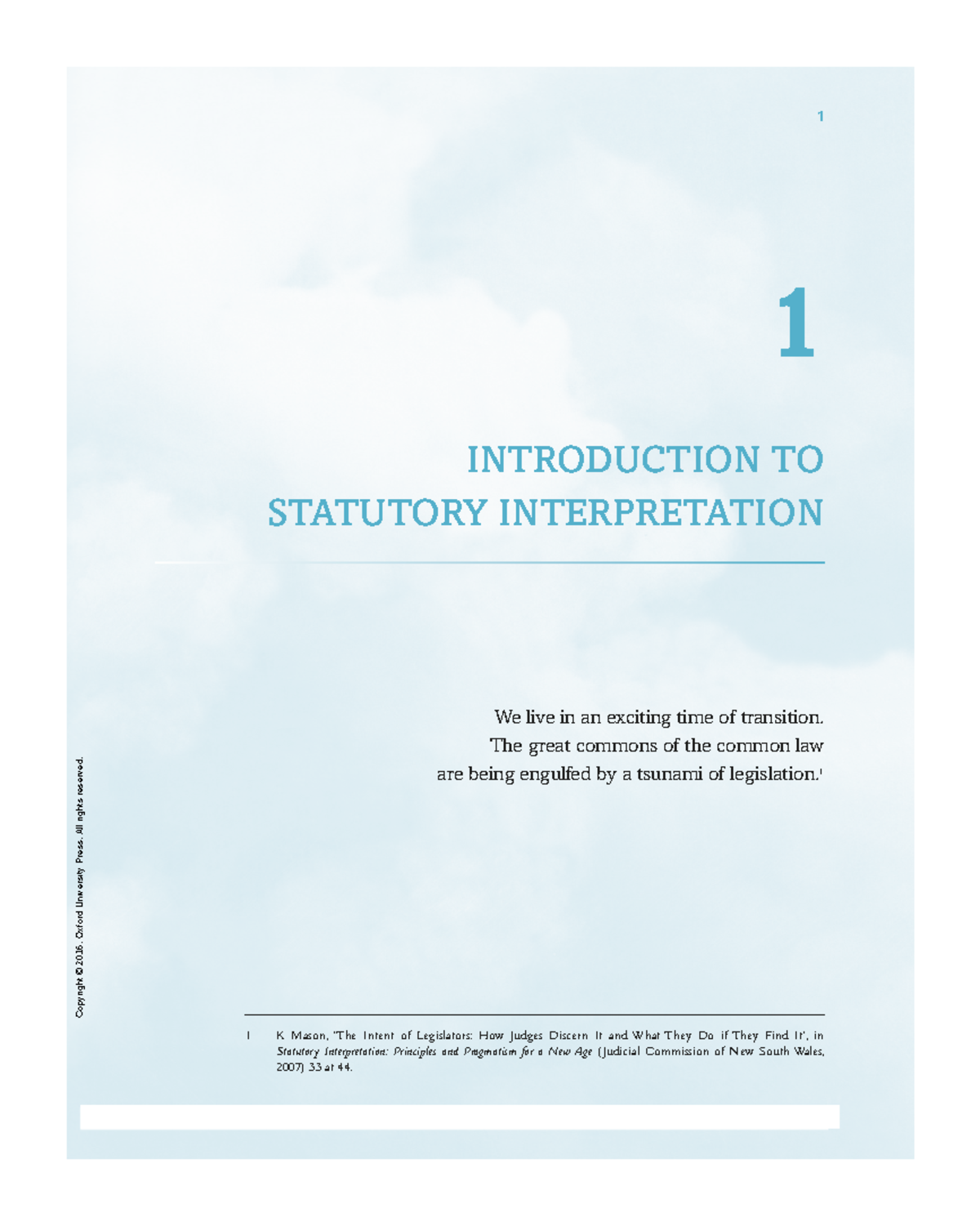 Introduction to Statutory Interpretation: Key Concepts and Evolution (IQ CABM - Studocu