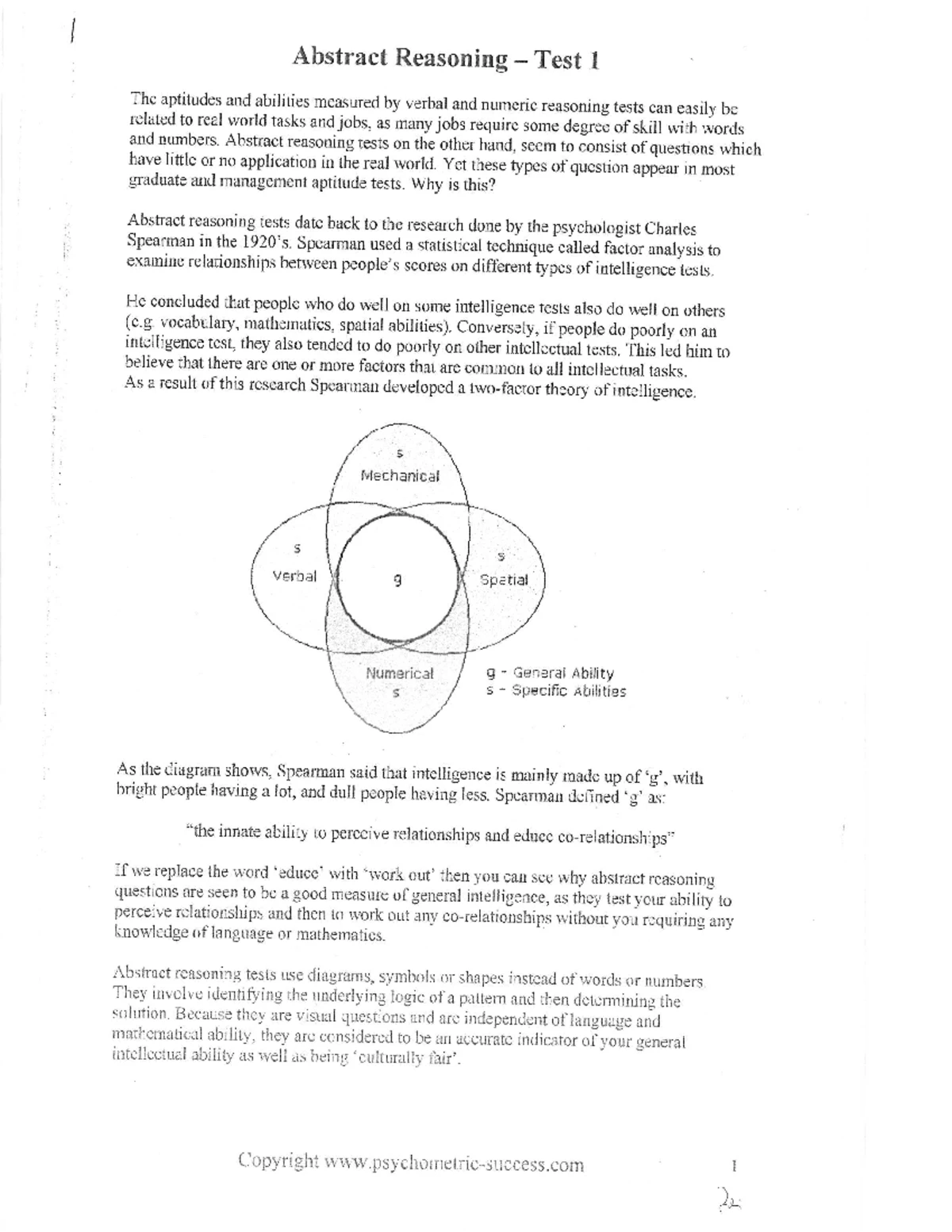 Afpsat Reviewer General Aptitude Battery Test - Questions: 40 Marks ...