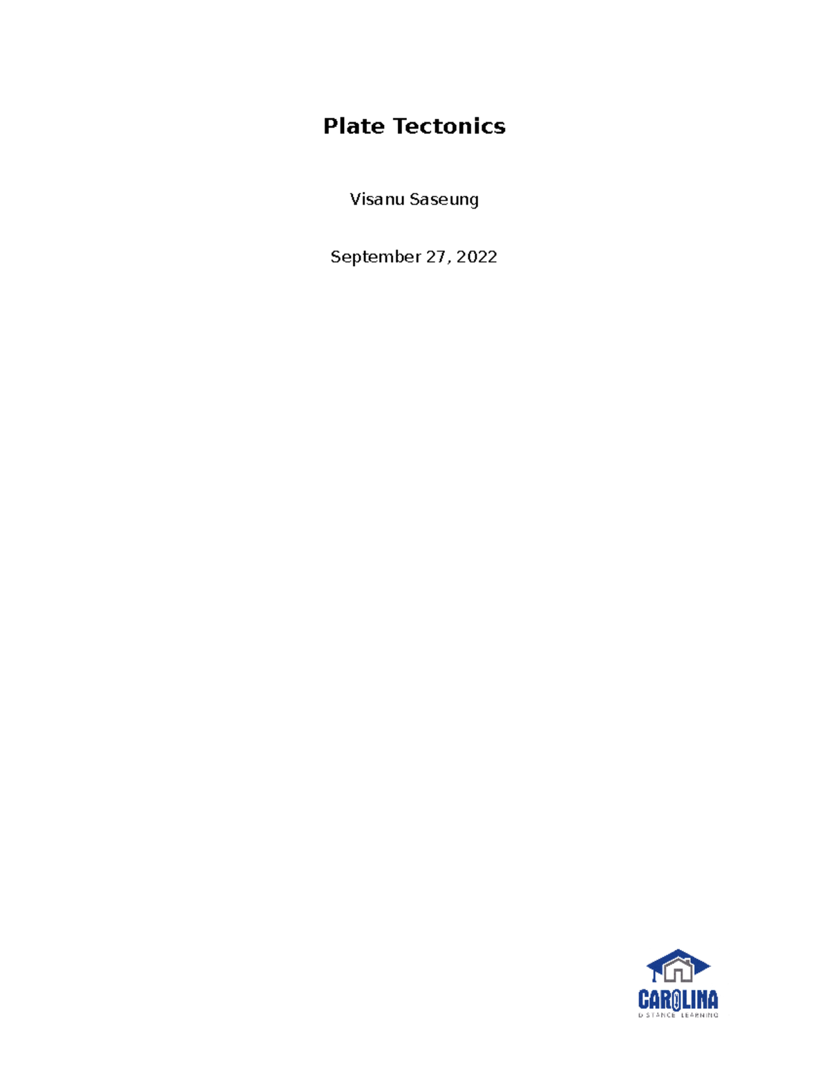 Mod 5 Plate Tectonics Lab Report: Analysis of Oceanic Boundaries - Studocu