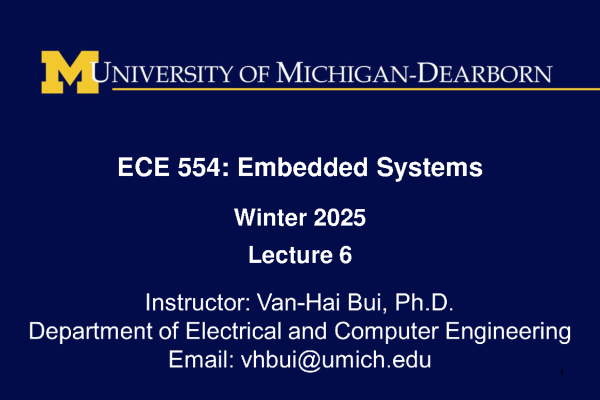 ECE 554: Embedded Systems - Real-Time Kernels and Task Management Notes ...
