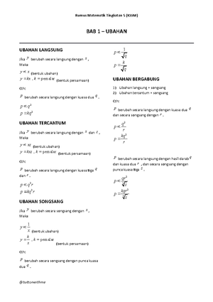 Notes AND Formulae SPM Mathematics FORM - NOTES AND FORMULAE SPM ...