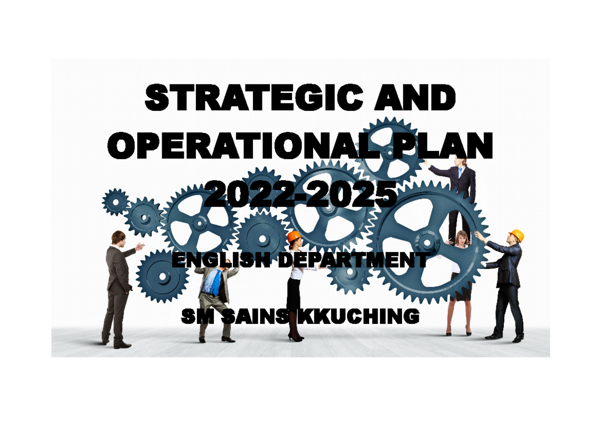 Strategic Planning 2022 - STRATEGIC AND OPERATIONAL PLAN 2022- 2025 ...