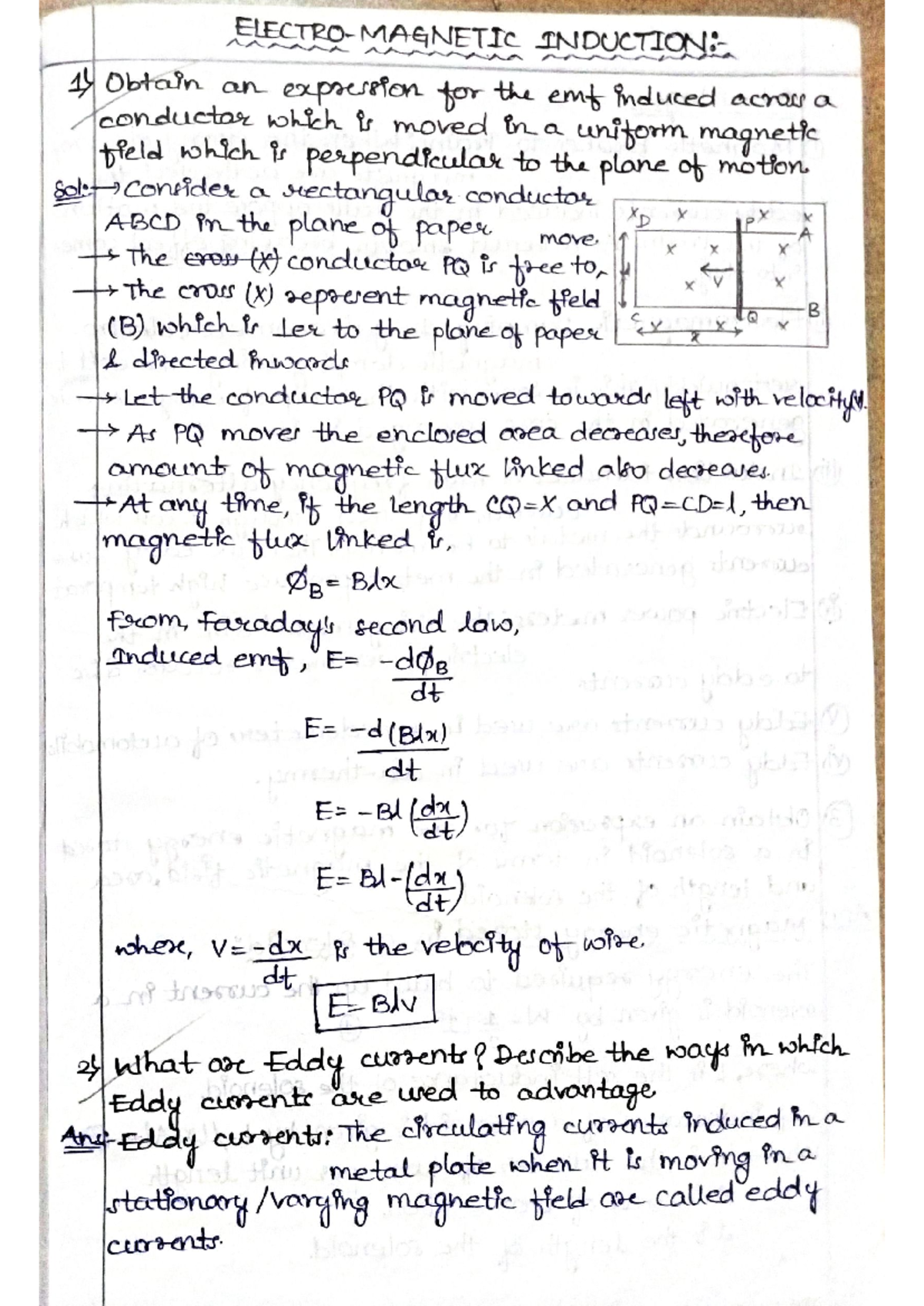 Electromagnetic Induction: Concepts and Applications in Physics (PHYS ...